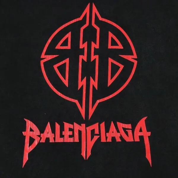 Balenciaga Metal Bb Stencil T-shirt 'black Red - Black/red