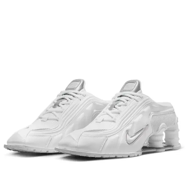 Nike Martine Rose X Shox Mule Mr4 - White Metallic Silver