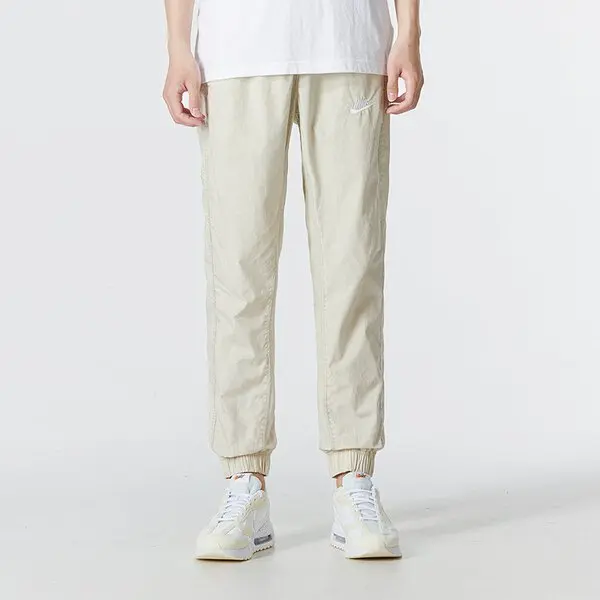 Nike Solid Color Logo Casual Woven Sports Pants/trousers/joggers Autumn Khaki - Default Colorway