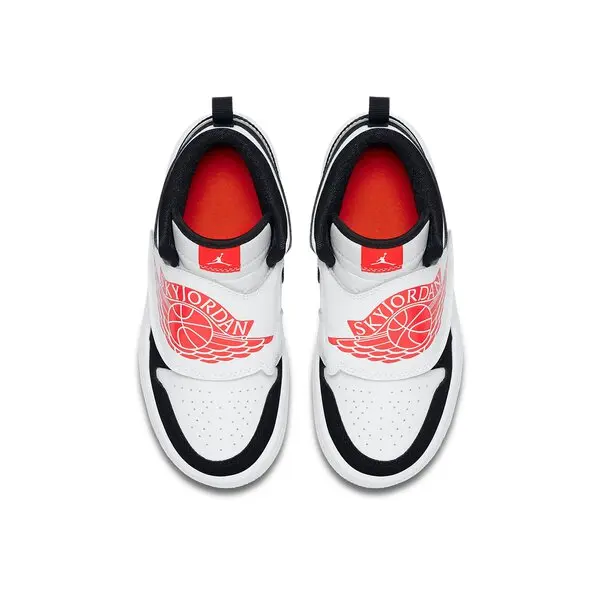 JORDAN Sky 1 High Top Sneakers - White/black/redred