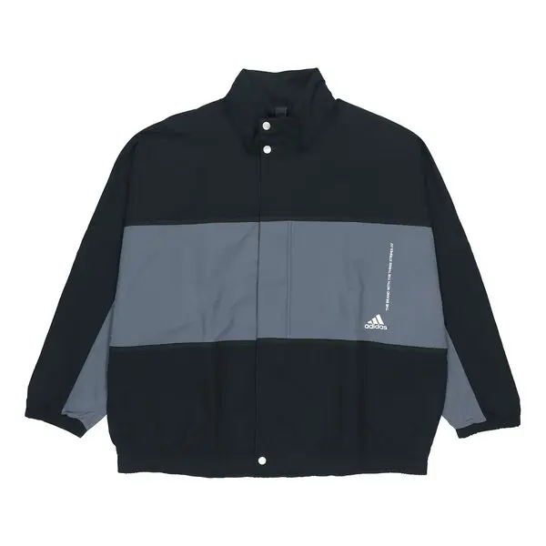 Adidas Woven Stand Collar Jacket - Black