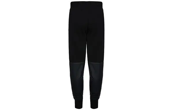 JORDAN Sw Aj11 Hybrid Logo Loose Fleece Lined Bundle Feet Sports Pants - Black