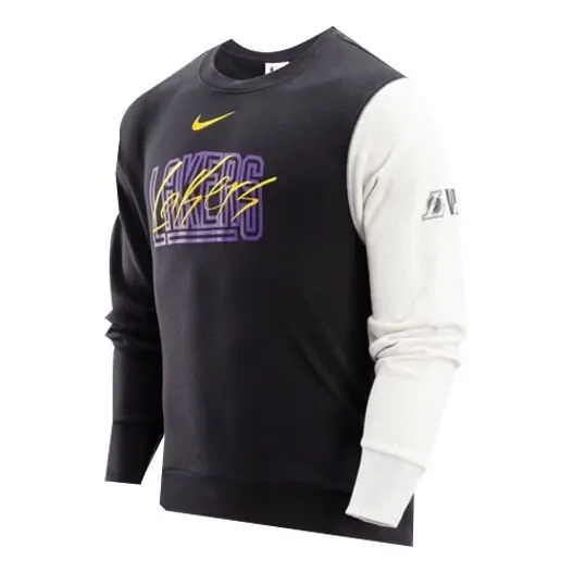 Nike Nba Los Angeles Lakers Long Sleeve Crewneck
