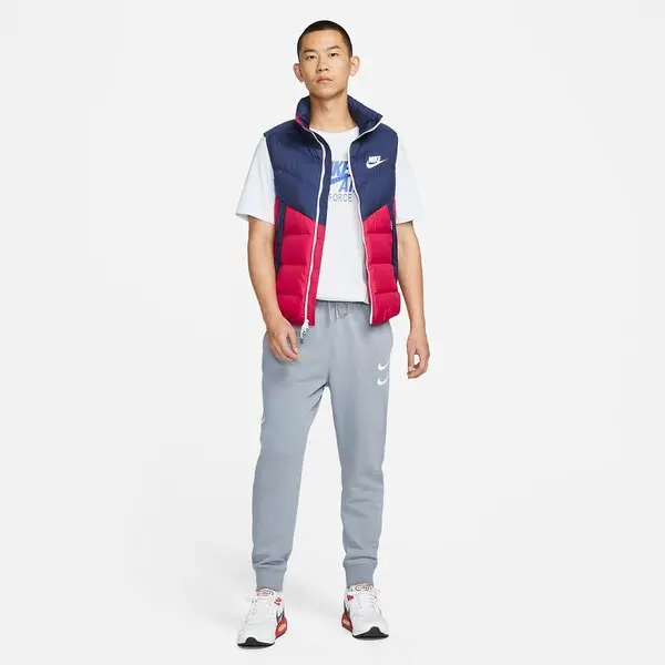 Nike Stand Collar Down Vest - Red/multi-color