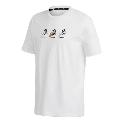 Adidas Mickey Pattern Short Sleeve Tee - White