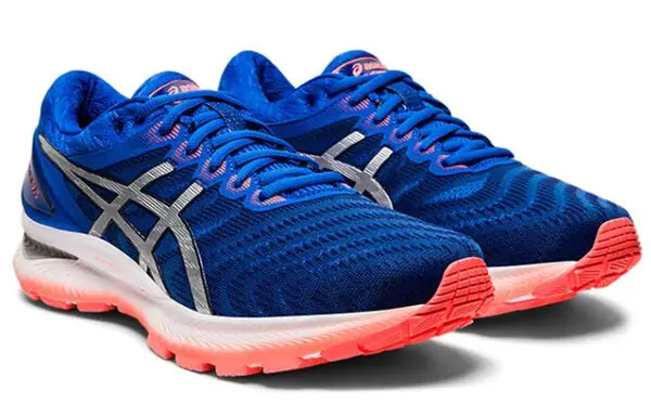 Asics Gel-nimbus 22 Athletic Sneakers - Silver/blue/pink