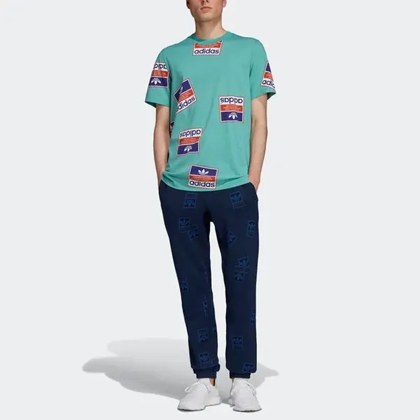 Adidas Originals Printing Round Neck Short Sleeve