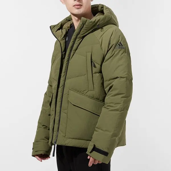 Adidas Big Baffle Down Jacket With Hood
