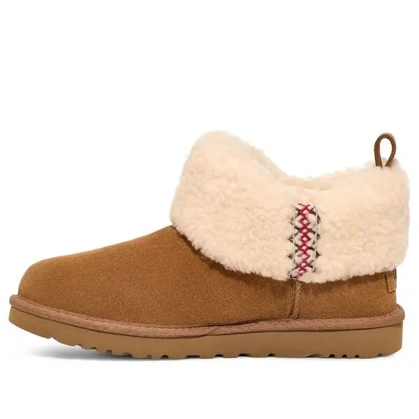 UGG Classic Ultra Mini Braid Boots - Chestnut