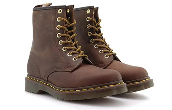 Dr. Martens 1460 Aztec Crazyhorse Lace Up Boots - Brown