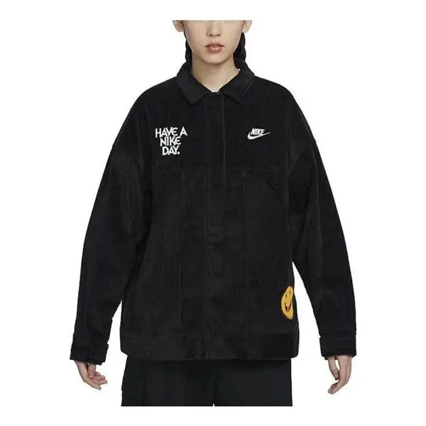 Nike Corduroy Jacket - Black