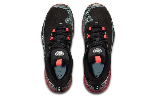 Under Armour Curry Hovr Splash Mid Top Basketball Sneakers - Black/red