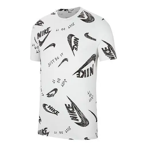 Nike Full Logo Short Sleeve T-shirt - White
