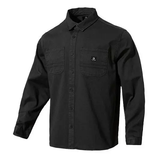 CONVERSE Twill Long Sleeve Button Down Asia Sizing