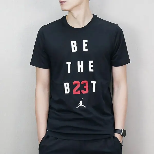 JORDAN Alphabet Printing Casual Short Sleeve