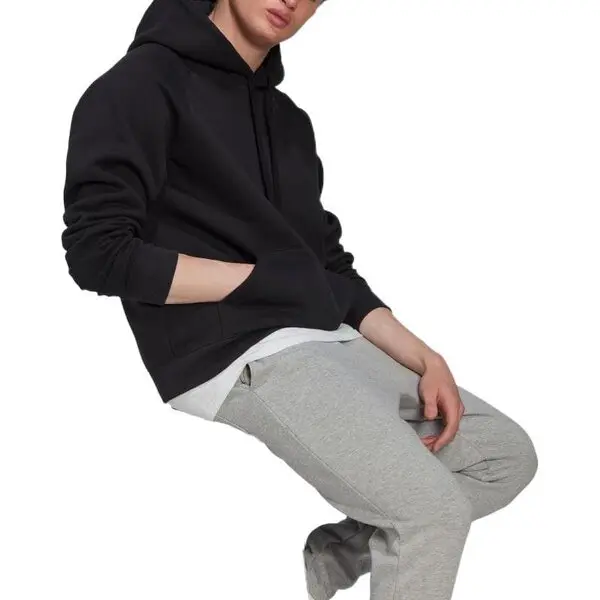 Adidas Solid Color Logo Hooded Sweatshirt