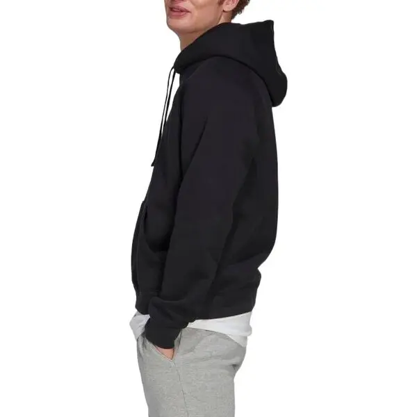 Adidas Solid Color Logo Hooded Sweatshirt