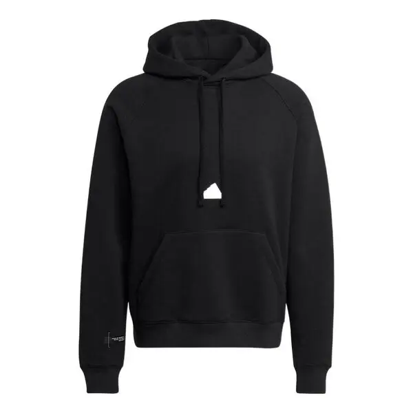 Adidas Solid Color Logo Hooded Sweatshirt - Default Color
