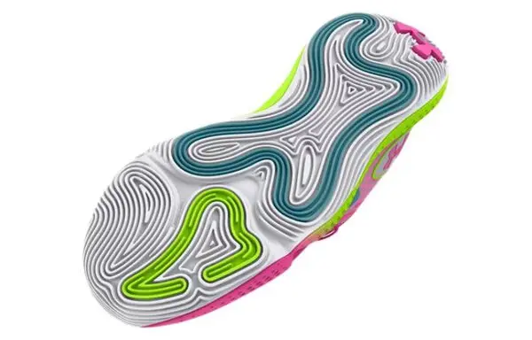 Under Armour Spawn 5 Athletic Sneakers - Grey/pink/lime