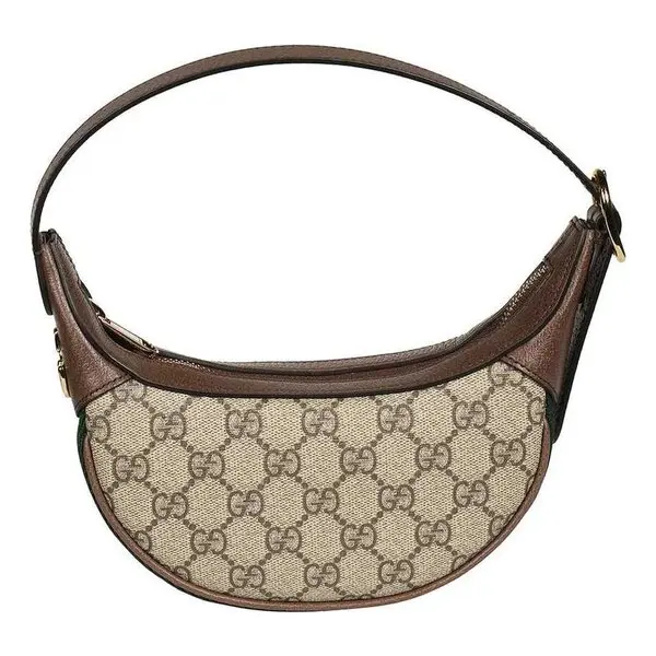 Gucci Ophidia Web Stripe Shoulder Bag - Cream