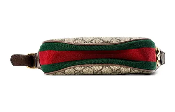 Gucci Ophidia Web Stripe Shoulder Bag - Cream