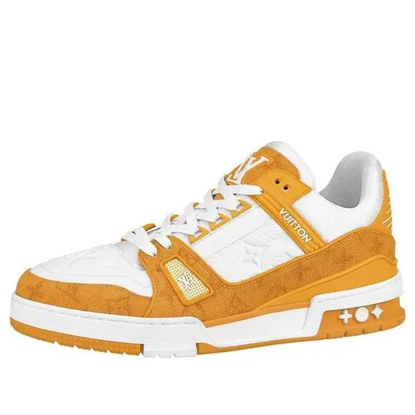LOUIS VUITTON Trainers - White/orange