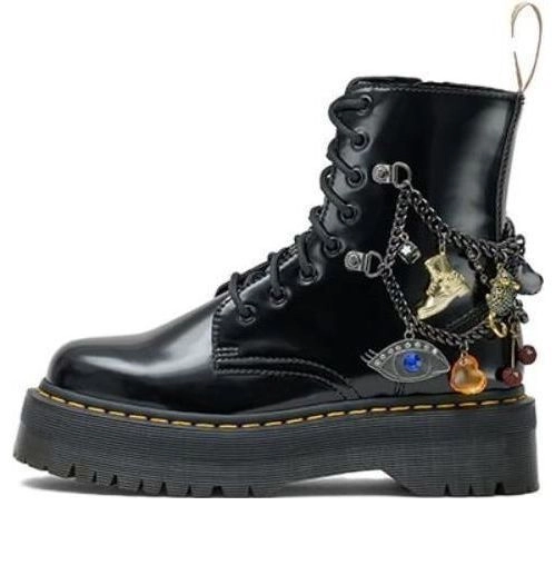 Dr. Martens X Marc Jacobs Charm Combat Boots - Black