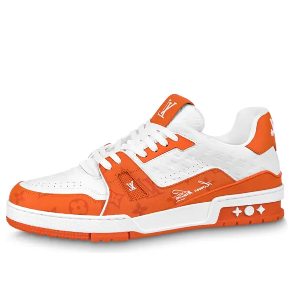 LOUIS VUITTON Trainers - White/orange
