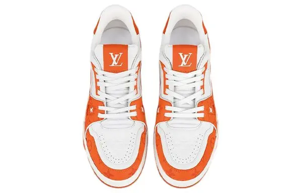 LOUIS VUITTON Trainers - White/orange