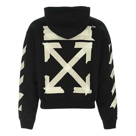 Off-White Tape Arrows Over Hoodie - Black