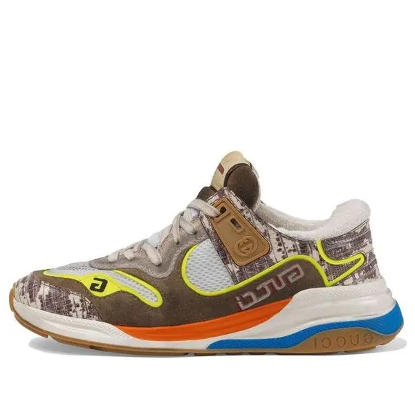 Gucci Ultrapace Rock Tejus Printed Sneakers - Brown