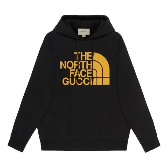 Gucci X The North Face Crossover Printing Hoodie - Black