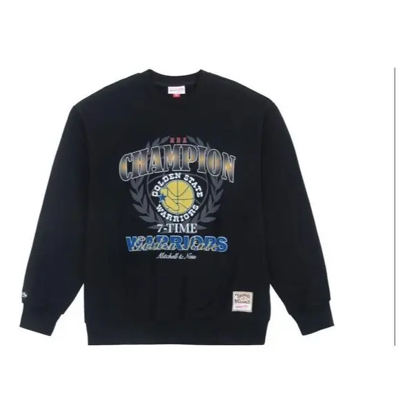 Mitchell & Ness Nba Golden State Warriors 7-time Champion Sweatshirt - Black