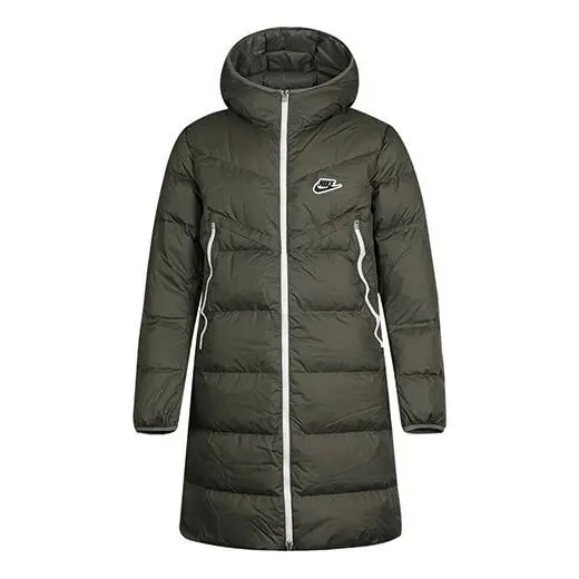 Nike Down Windrunner Coat - Army Green