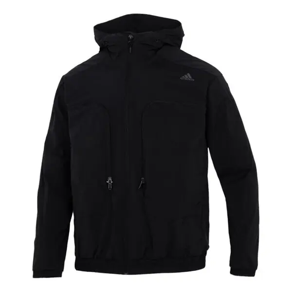 Adidas Athleisure Hooded Jacket - Black