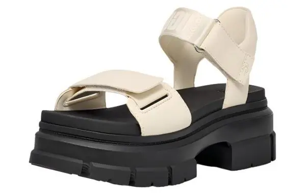 UGG Ashton Ankle Sandal - White/black