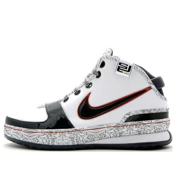 Nike Zoom Lebron 6 "united We Rise" High Top Sneakers - White/black/red