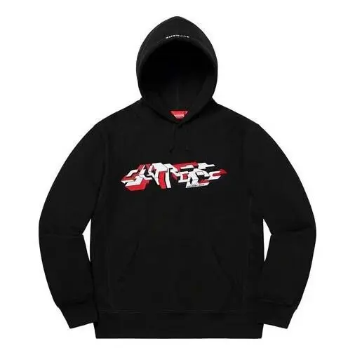 Supreme Delta Logo Hooded Sweatshirt - Black