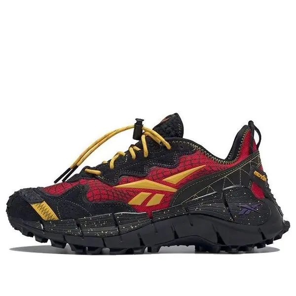 REEBOK X A$ap Nast Zig Kinetica 2 Edge "vector Red" Sneakers - Blackred