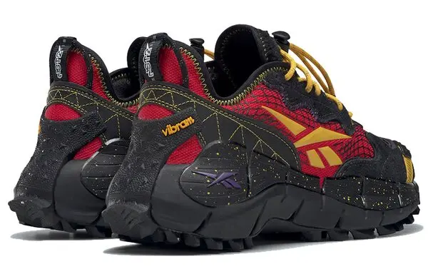REEBOK X A$ap Nast Zig Kinetica 2 Edge "vector Red" Sneakers - Blackred