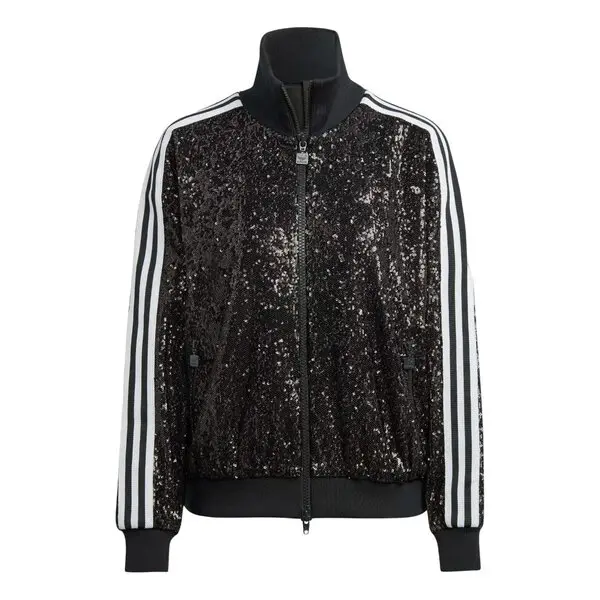 Adidas Originals Sequin Track Jacket - Black
