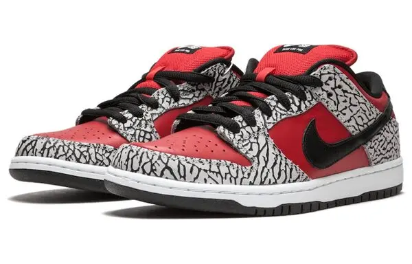 Nike Supreme X Dunk Low Premium Cement Sneakers