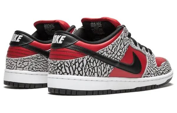 Nike Supreme X Dunk Low Premium Cement Sneakers