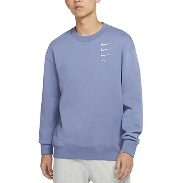 Nike French Terry Swoosh Pullover - Indigo