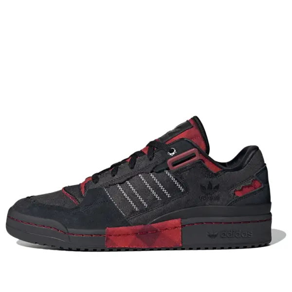 Adidas Originals Forum Exhibit Low Sneakers - Black/red