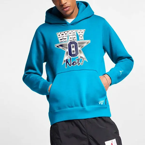 JORDAN X Rw Crossover Hoodie With Graphic Print - Blue