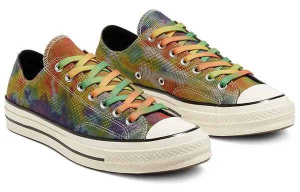 CONVERSE Chuck 70 Low Glen Plaid Tie Dye - Multi-color