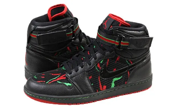JORDAN 1 High Strap Sneakers - Black