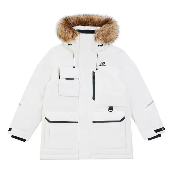 NEW BALANCE Down Jacket - White/black