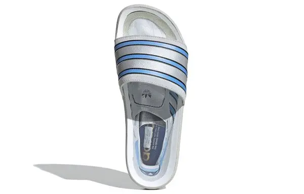 Adidas Adilette Slides Premium 'micropacer - Grey/blue